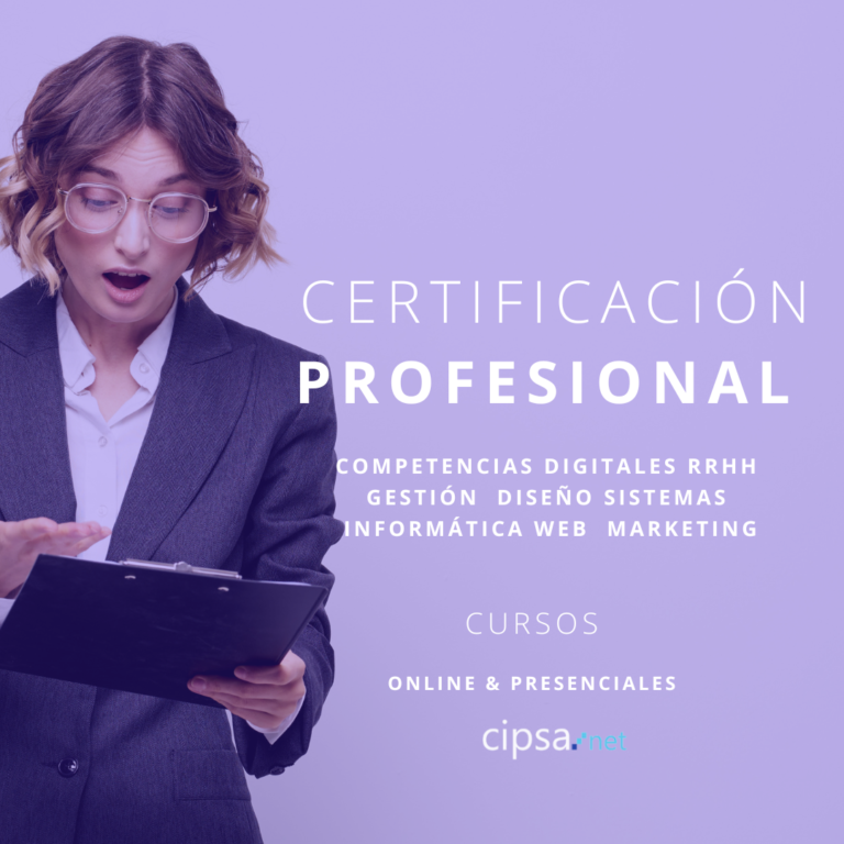 Cursos certificado profesionalidad